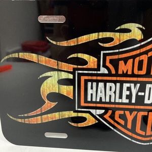 Harley-Davidson | Other | Harley Davidson License Plate With Cup Holder ...